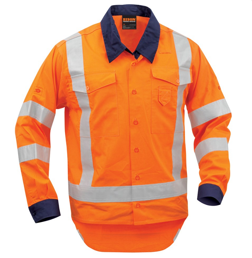 Workwear Bison Shirt Ttmc-W17 L/w L/s (Stbcolw) | Fortus Safety ...