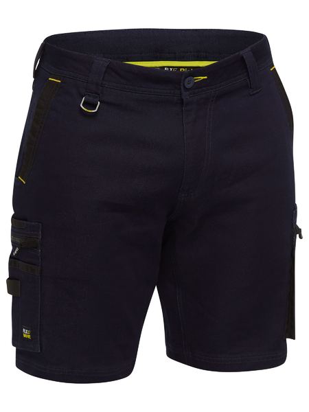 Bisley Shorts Flex & Move Stetch Denim Zip Cargo| Fortus Safety ...