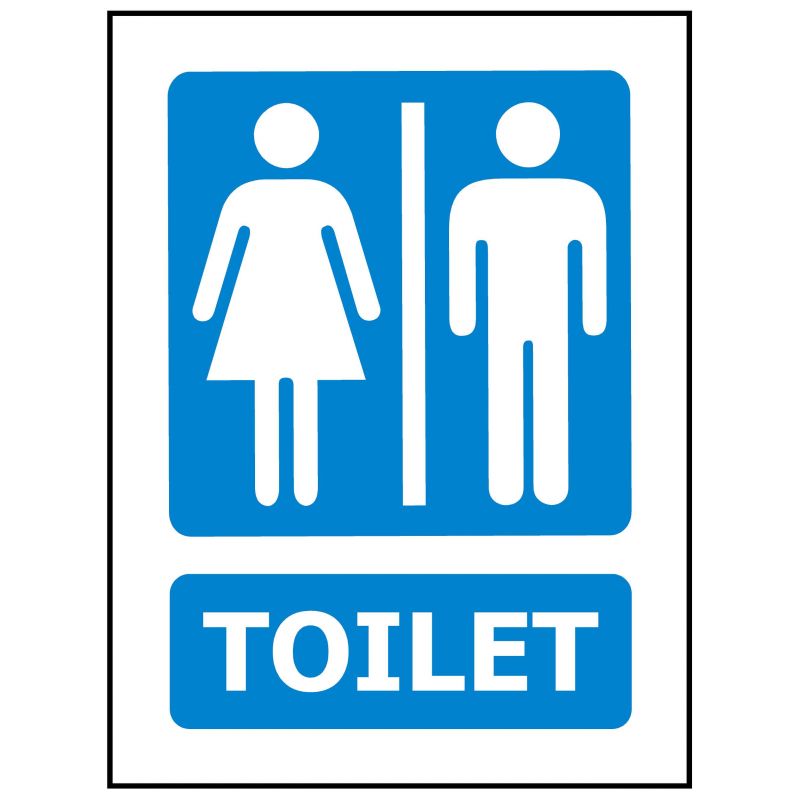 Sg Unisex Toilet Sign - Fortus Safety NZ | Safety Boots, Safety ...