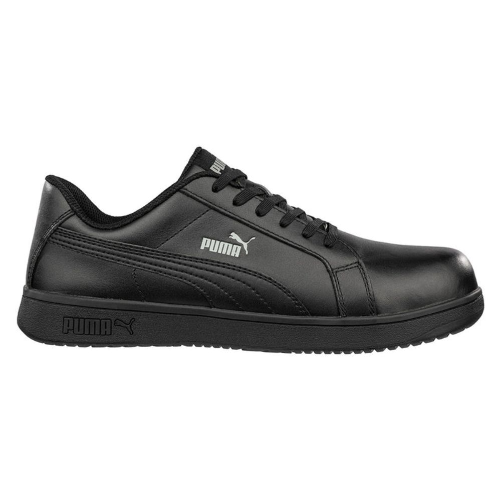 SHOE PUMA ICONIC LOW CUT LACE, UP COMPOSITE BLACK | Fortus safety ...